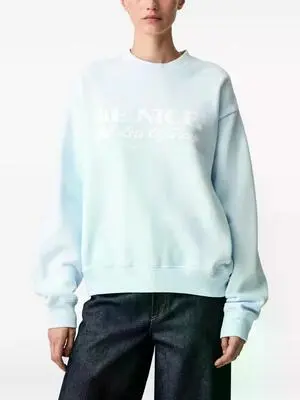 Sporty & Rich Be Nice Slogan-print Sweater - Blue