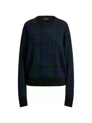 Ralph Lauren Tartan-check Wool Sweater - Blue