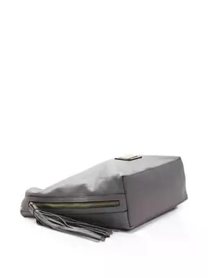 POMPEI DONATELLA Tassel-detail Leather Shoulder Bag