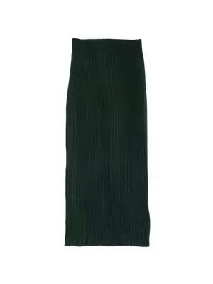 AROVESCIO Ribbed-knit Skirt - Green
