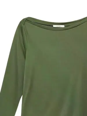 Malìparmi Plane Poly Boat-neck Long-sleeve T-shirt - Green