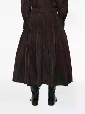 SUSANNE BOMMER Pleated Taffeta Skirt