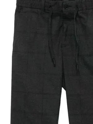 BOSS Check-pattern Drawstring Trousers