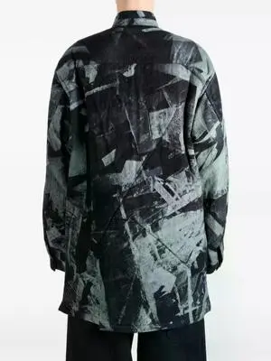 Yohji Yamamoto Abstract-print Field Jacket