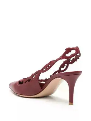 GIANVITO ROSSI Cut-out Slingback Heeled Pumps