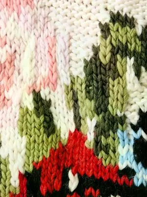 Stine Goya Floral-intarsia Chunky-knit Sweater