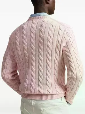 Polo Ralph Lauren Cable-knit Cotton Jumper - Pink