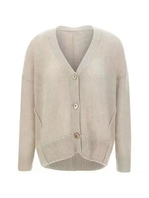 Hemisphere V-neck Oversized Cardigan