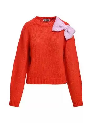 Essentiel Antwerp Kollier Bow-embellished Sweater - Red