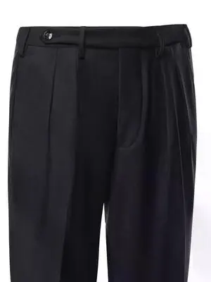 MICHAEL COAL Pleated Turned-up Trousers