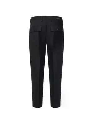 MICHAEL COAL Pleated Turn-up Trousers