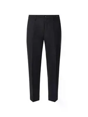 MICHAEL COAL Pleated Turn-up Trousers