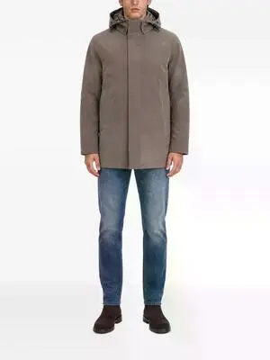 Woolrich Hooded Padded Coat - Brown