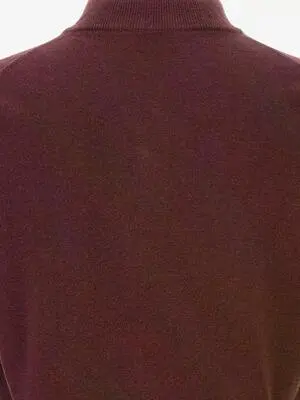 KANGRA Half-zip Virgin-wool Sweater - Red