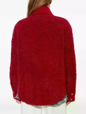 Moncler Bouclé-knit Zip-up Cardigan