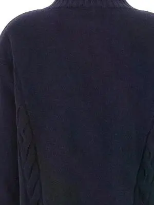KANGRA Cable-knit High-neck Sweater