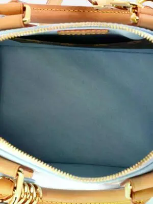 LOUIS VUITTON Alma Charm Chain Handbag Monogram Vernis Bb Satchel