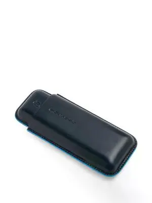 PIQUADRO Two-compartment Leather Cigar Case