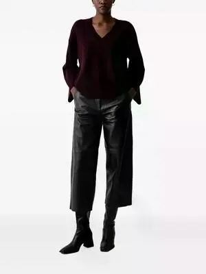 VICOLO V-neck Ribbed-trim Sweater