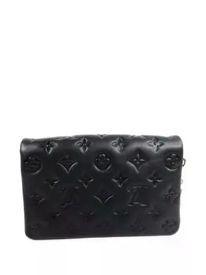LOUIS VUITTON Pochette Coussin Monogram Mini Shoulder Bag - Black