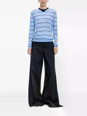 JNBY Striped V-neck Sweater