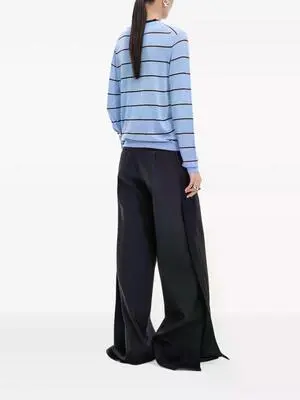 JNBY Striped V-neck Sweater