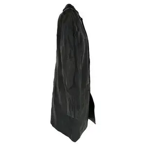 Ralph Lauren Single-breasted Leather Coat