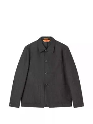 Barena Venezia Herringbone Virgin Wool Jacket - Grey