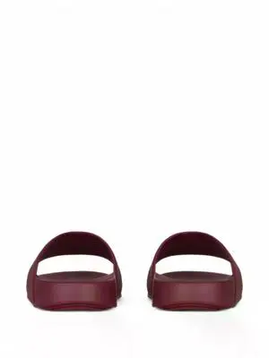 Givenchy Label Slide Mules In Rubber