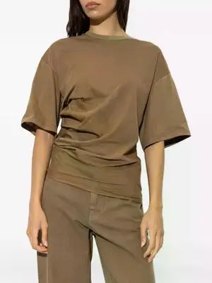 Christopher Esber Draped Cotton Top - Brown