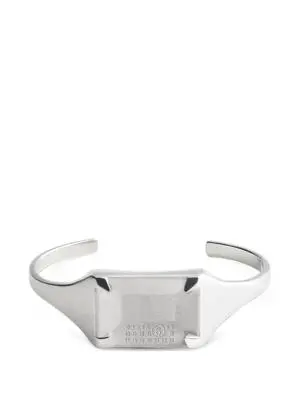 MAISON MARGIELA Numeric-artwork Cuff Bracelet - Silver