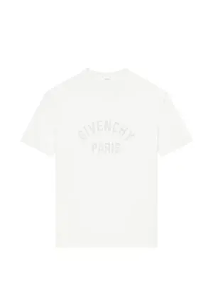 Givenchy T-shirt In Knit With Paris Pearl Embroidery