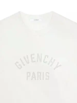 Givenchy T-shirt In Knit With Paris Pearl Embroidery