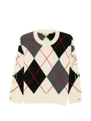 Sandro Button-detail Sweater - Neutrals