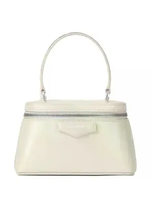 Givenchy Antigona Vanity Bag In Box Leather With Chain - Neutrals