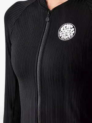Rip Curl Premium Surf Ribbed Logo-patch Rash Guard