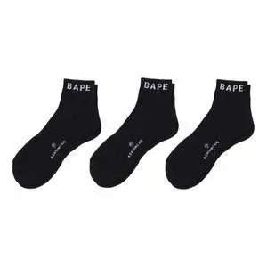 A BATHING APE Ankle Socks - Black