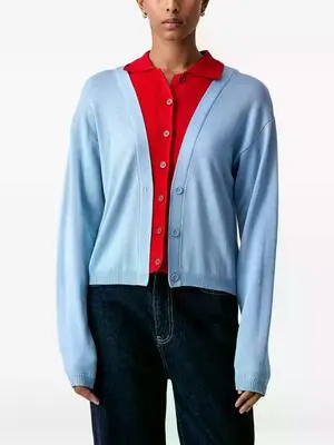 Stine Goya V-neck Button-up Cardigan - Blue