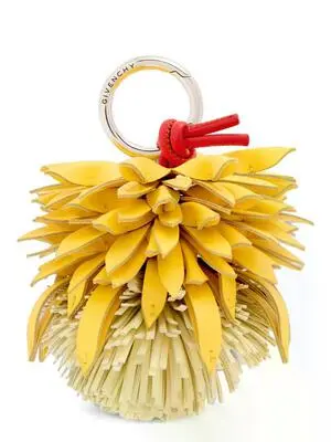 Givenchy Bicolor Thistle Charm In Nappa Leather - Yellow