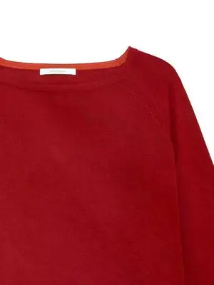 Malìparmi Raglan-sleeve Wool Sweater - Red