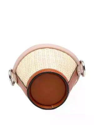 MAISON MARGIELA 2022 Fire Woven Raffia Bucket Bag