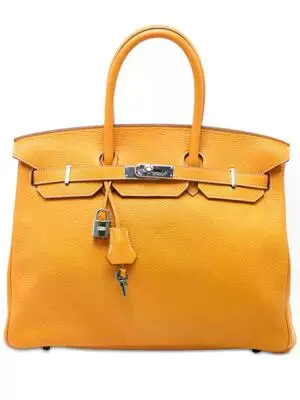 Hermès 2012 Epsom Candy Birkin Retourne 35 Handbag - Yellow