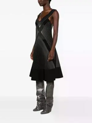 JEAN PAUL GAULTIER 2000s Geometric-print Sleeveless Dress