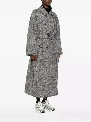 JUUN.J Herringbone-pattern Belted Coat