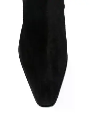 AeydĒ Agata Pointed-toe Suede Boots - Black
