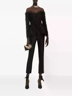 Zimmermann Prima Ruffled Off-shoulder Top
