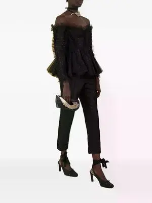 Zimmermann Prima Ruffled Off-shoulder Top