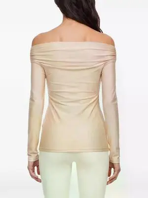 Andamane Off-shoulder Ruched-detail Top