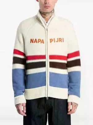 NAPAPIJRI Aldar Logo-embroidered Striped Sweater