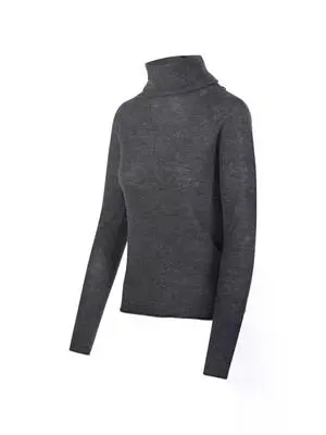 ROBERTO COLLINA Roll-neck Raglan-sleeve Sweater - Grey
